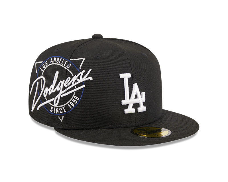 Gorra New Era 59FIFTY LA Dodgers Neon | Fitted Black Blue – New Era Cap ...