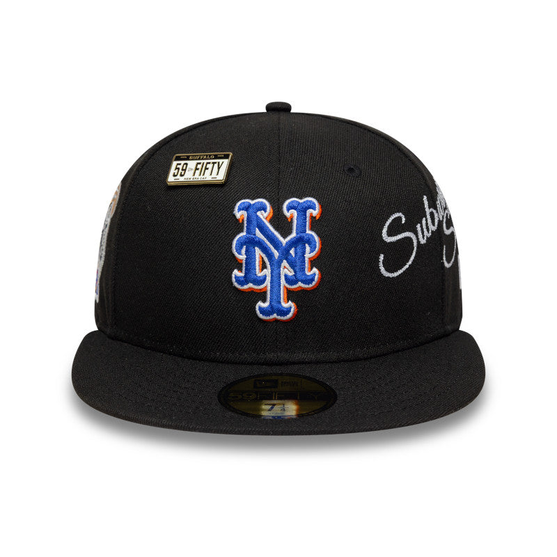 Gorra New Era 59FIFTY New York Mets Subway Series | Fitted Black – New ...