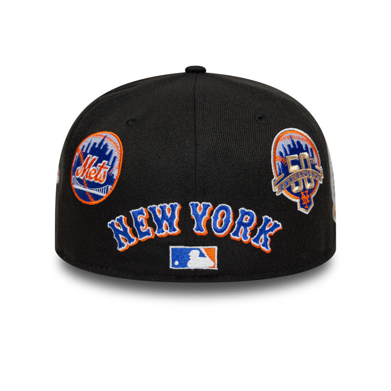 Gorra New Era 59FIFTY New York Mets Subway Series | Fitted Black – New ...