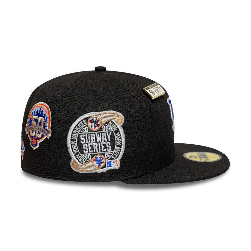 Gorra New Era 59FIFTY New York Mets Subway Series | Fitted Black – New ...